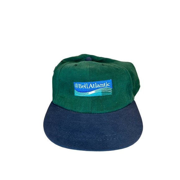 Accessories | Bell Atlantic Vintage Hat Cap Navy Blue Green 22 Strap ...